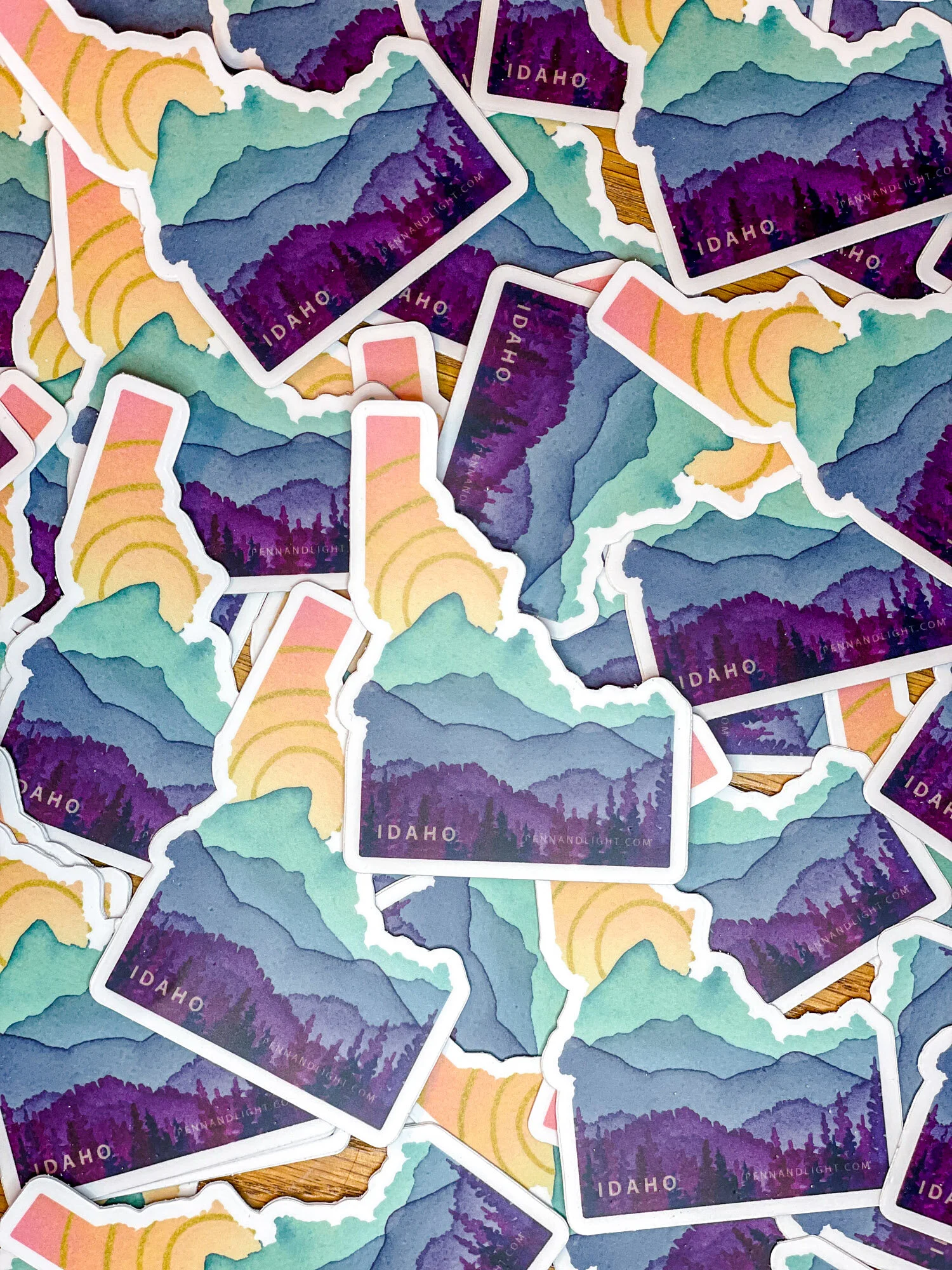 Washington Sticker - Mount Rainier Art - Vinyl Die Cut Sticker — Shelby ...