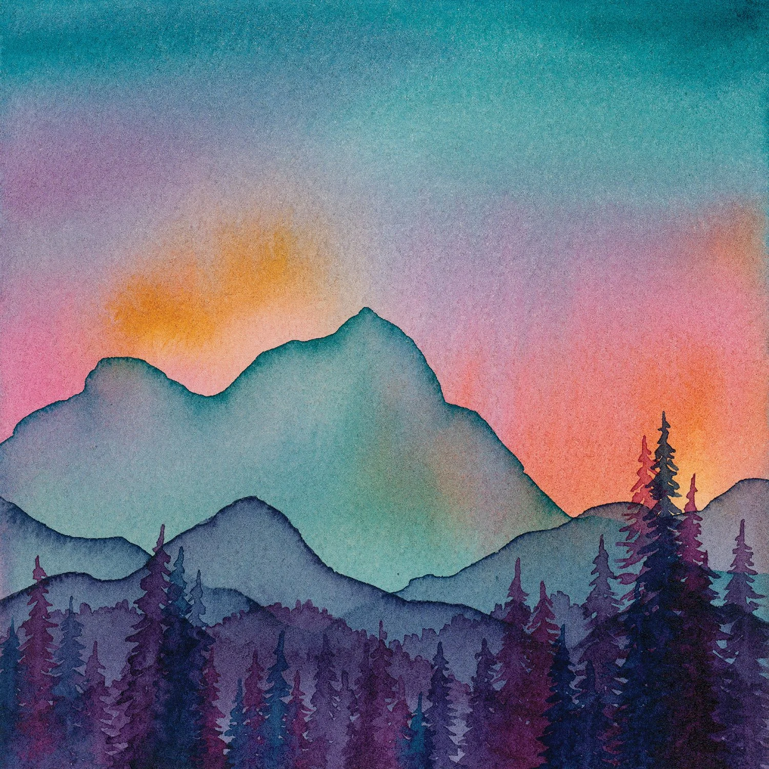 Mountain Watercolor Art + Gifts | Penn&Light by Shelby Thayne