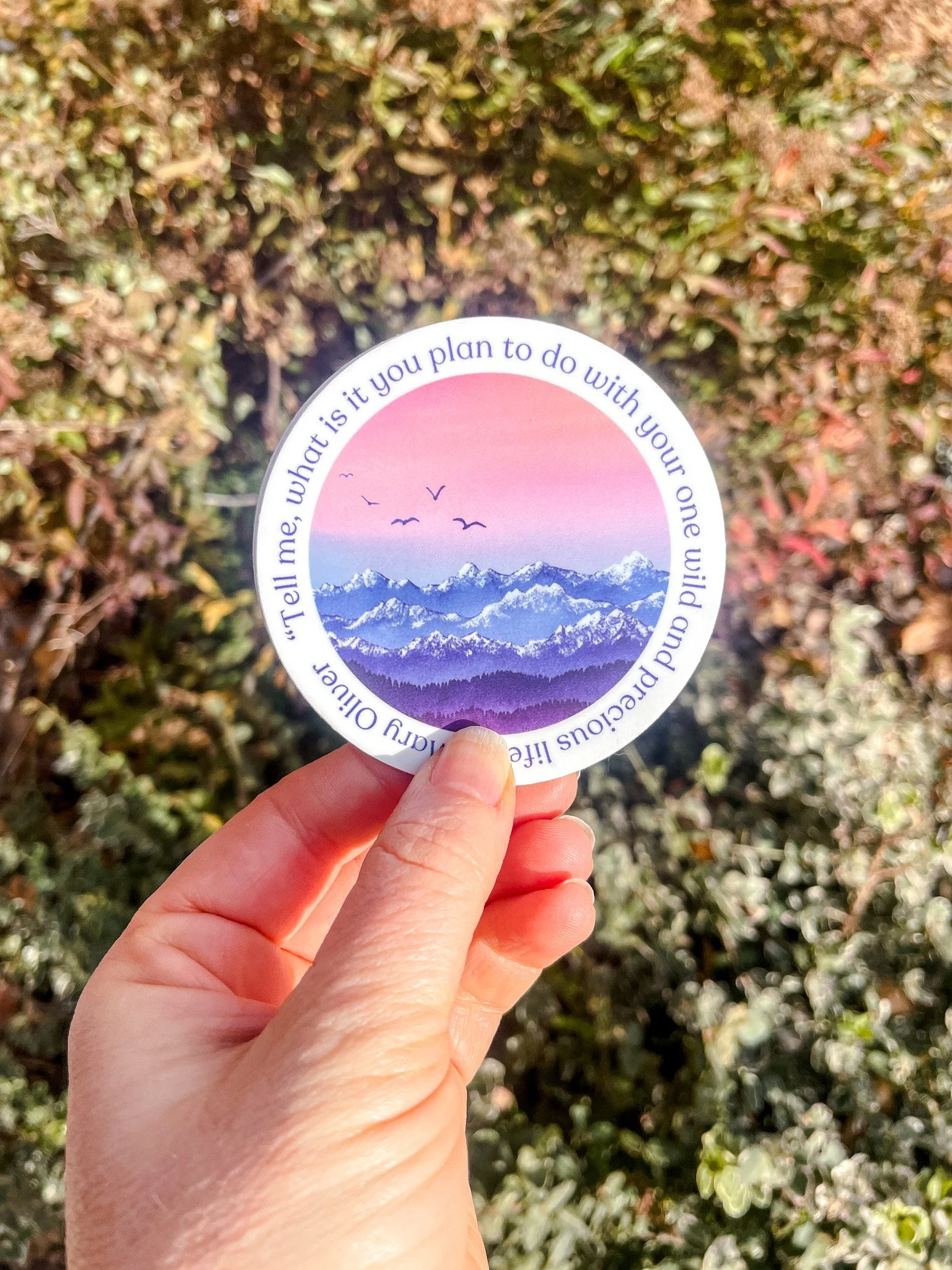 Washington Sticker - Mount Rainier Art - Vinyl Die Cut Sticker — Shelby ...