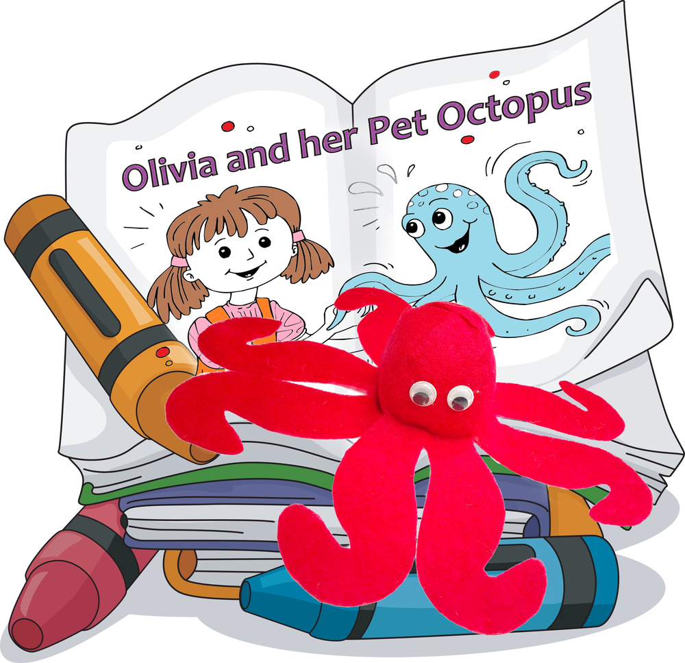 Octopus Sewing Pattern with Coloring Storybook — Sewing patterns to ...
