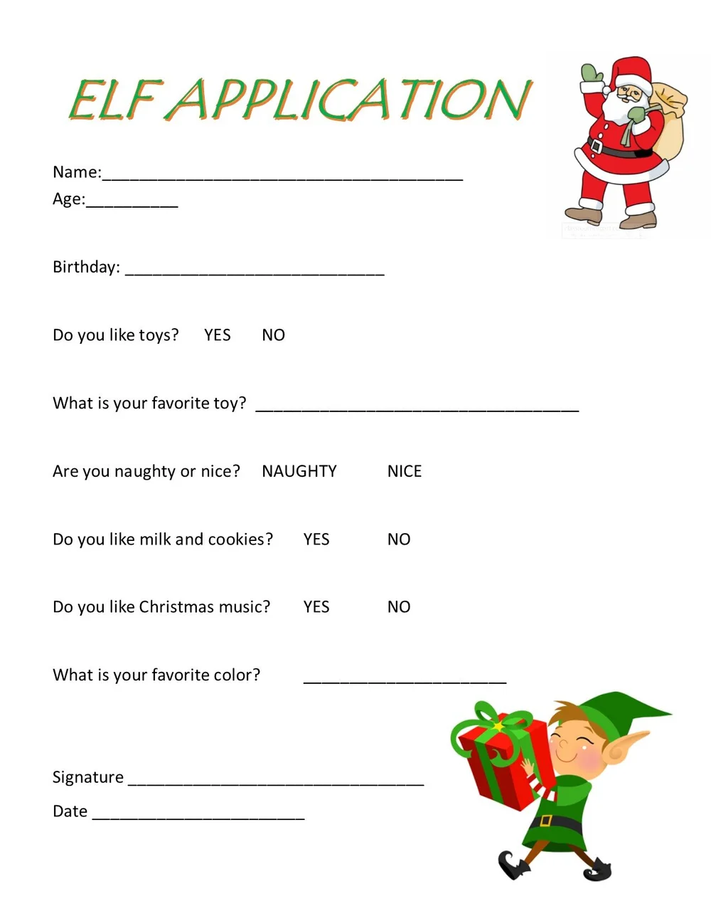 Free Santa’s Workshop Coloring Pages & Printable Elf Application — Sew ...