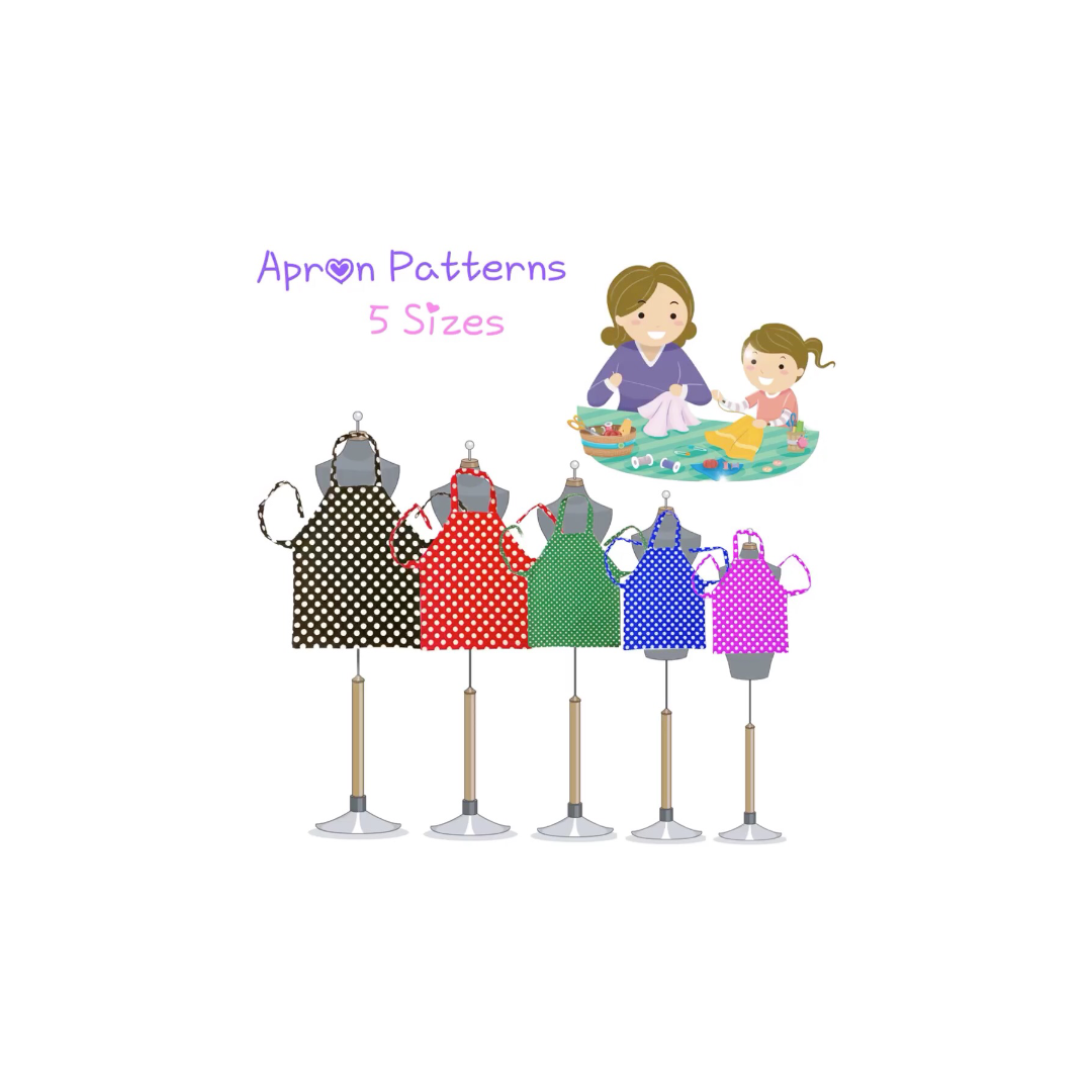 Adult Art Smock Sewing Pattern PDF | Reusable Craft Painting Apron ...