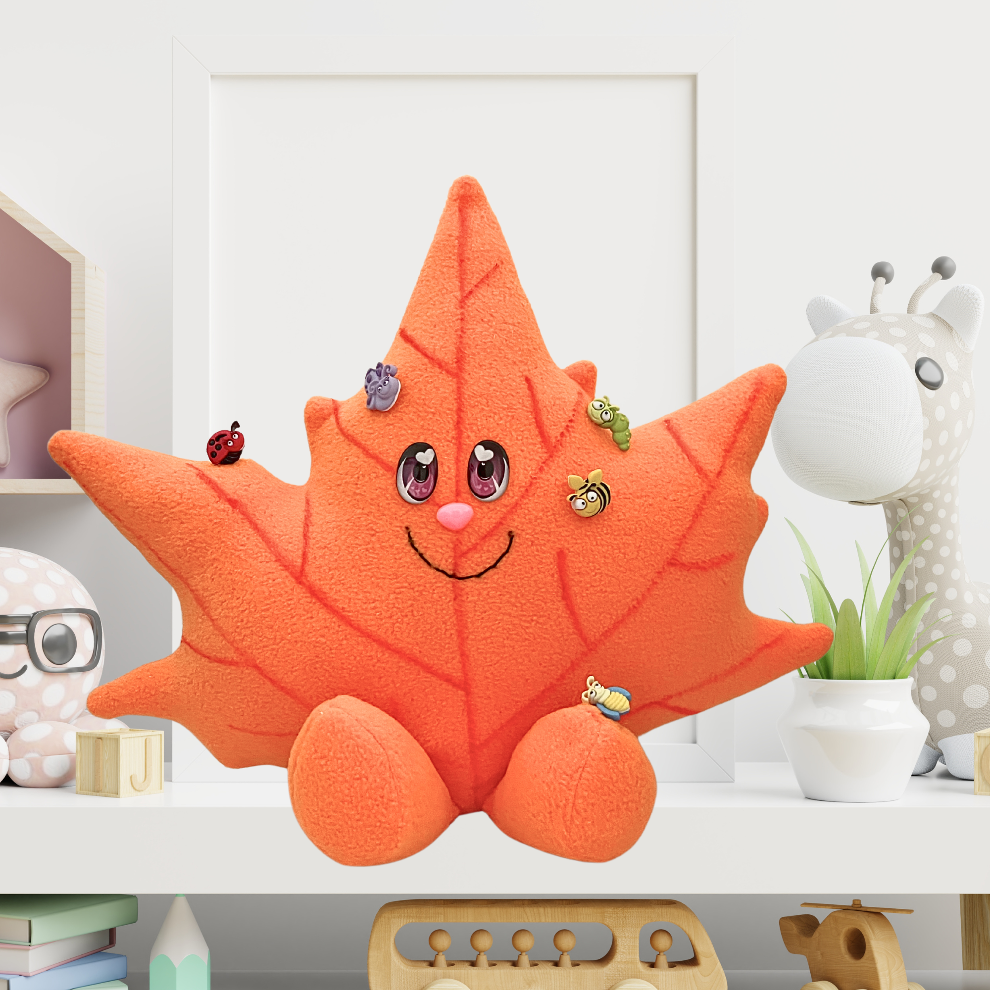 Plush Leaf Sewing Pattern – Sew Your Own Un-be-leaf-able Softie — Sew ...