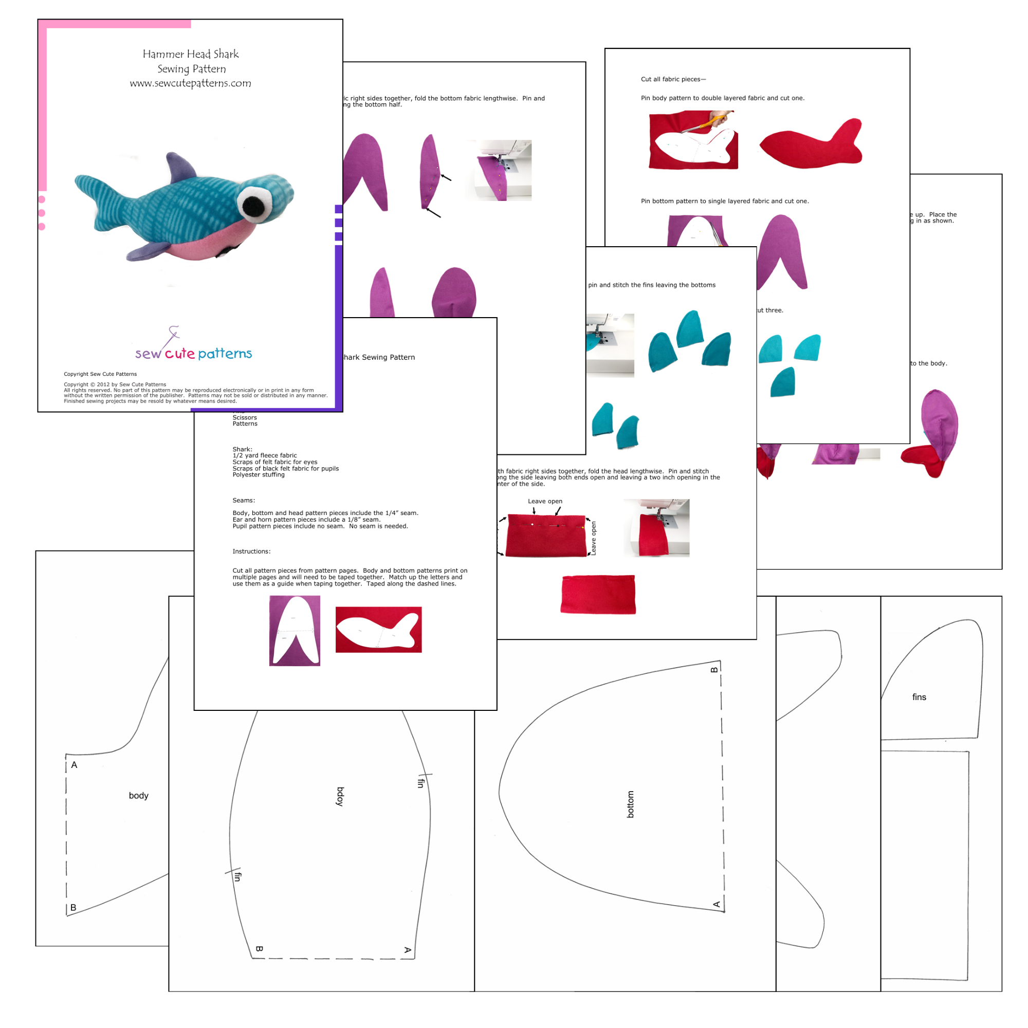 Cat Plush Sewing Pattern – Easy Stuffed Animal PDF for Beginners — Sew ...