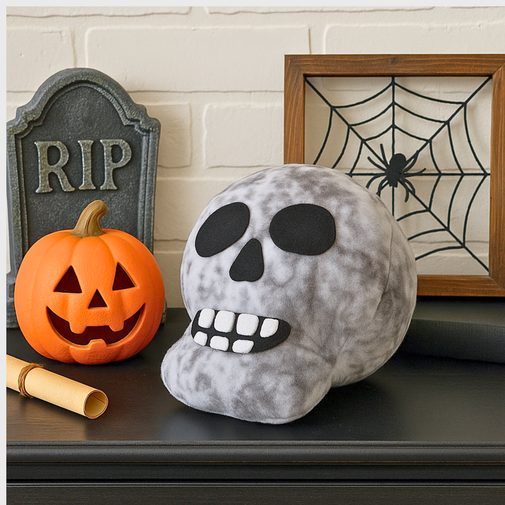 Plush Skull Sewing Pattern – DIY Halloween Decor — Sew Cute Patterns