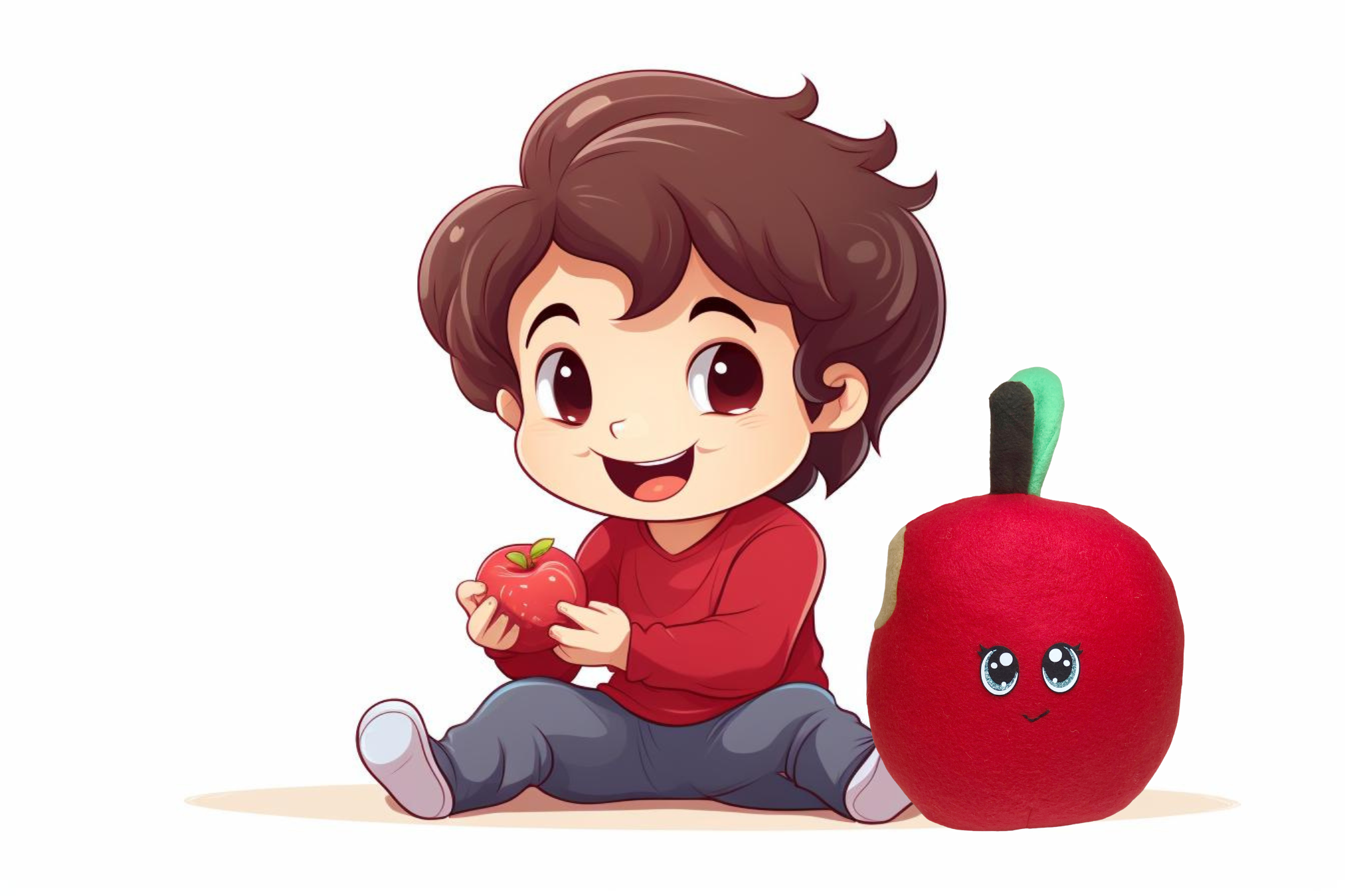 Handmade Cuteness with the Plush Bitten Apple Sewing Pattern! — Sew ...