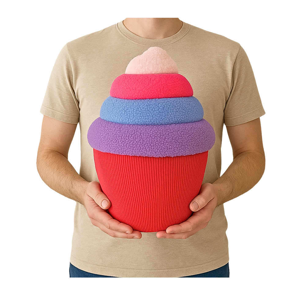 How to Sew a Giant Plush Cupcake – Fun & Easy Oversized Cupcake Pillow ...