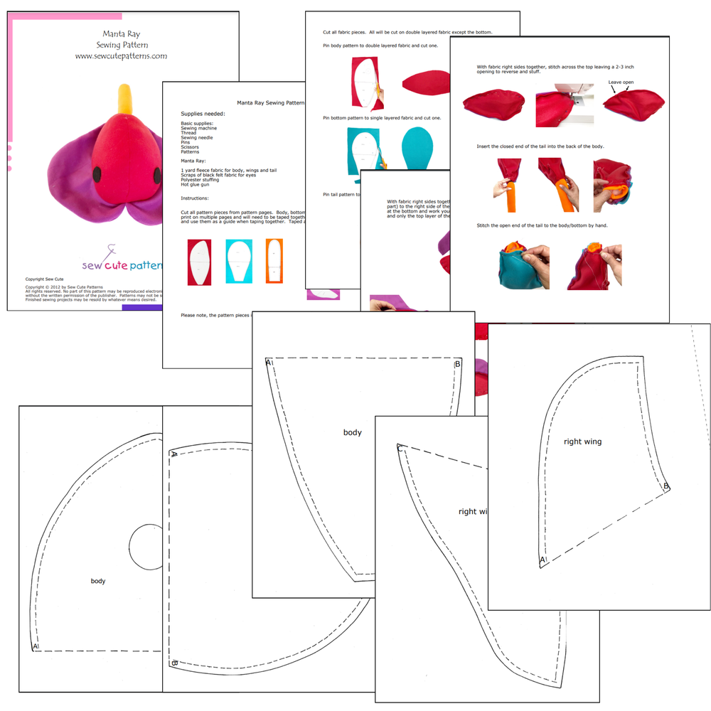 Dog Plush Sewing Pattern – DIY Puppy Toy PDF for Fur or Fleece — Sew ...