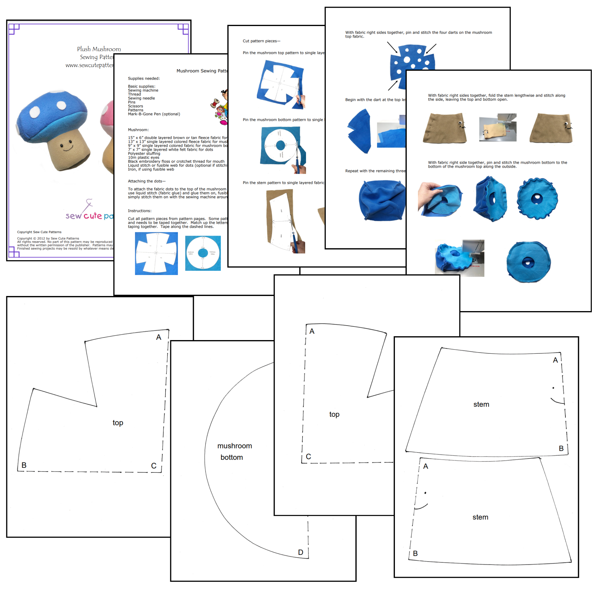Plush Burger Pattern — Sew Cute Patterns