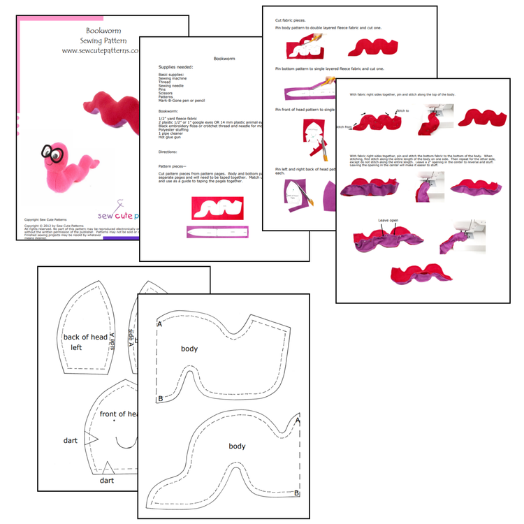 Snake Plush Sewing Pattern – Long Stuffed Toy PDF for Kids — Sew Cute ...