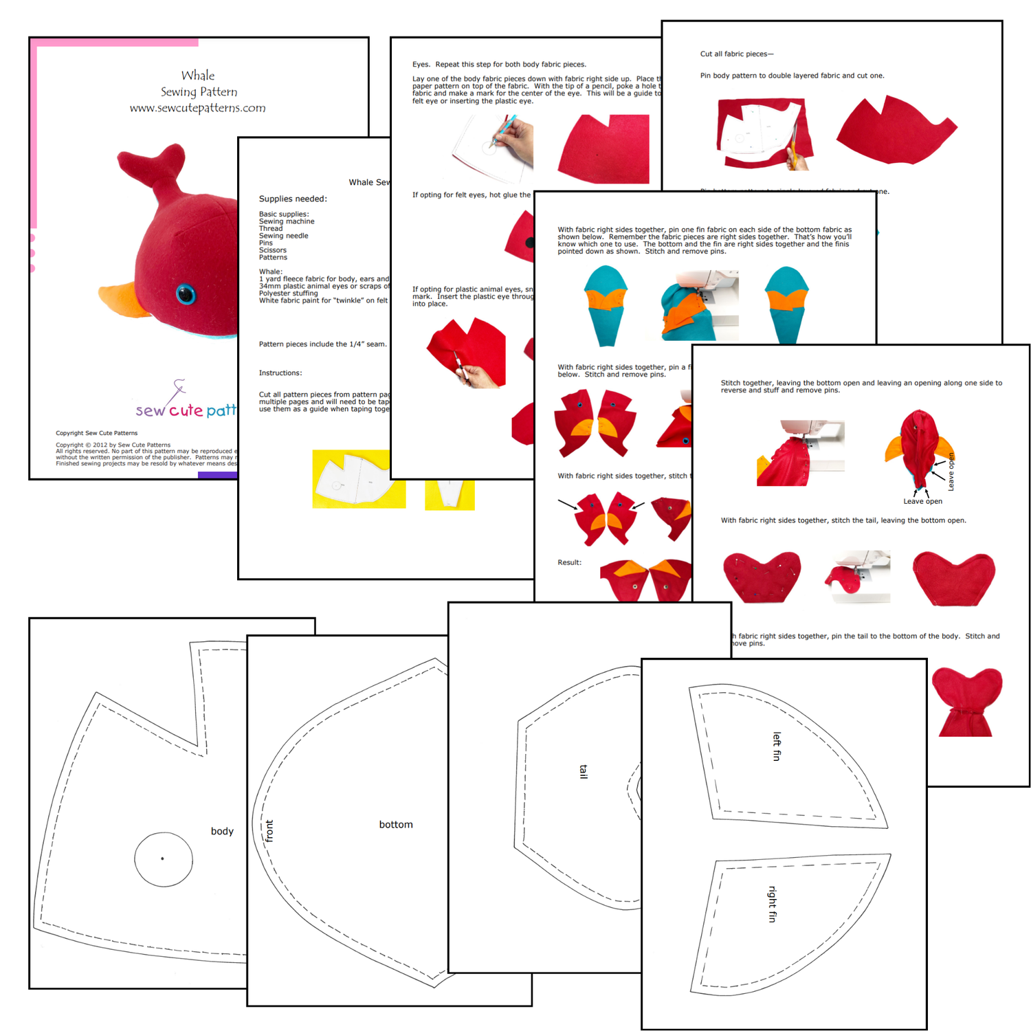 Snake Plush Sewing Pattern – Long Stuffed Toy PDF for Kids — Sew Cute ...