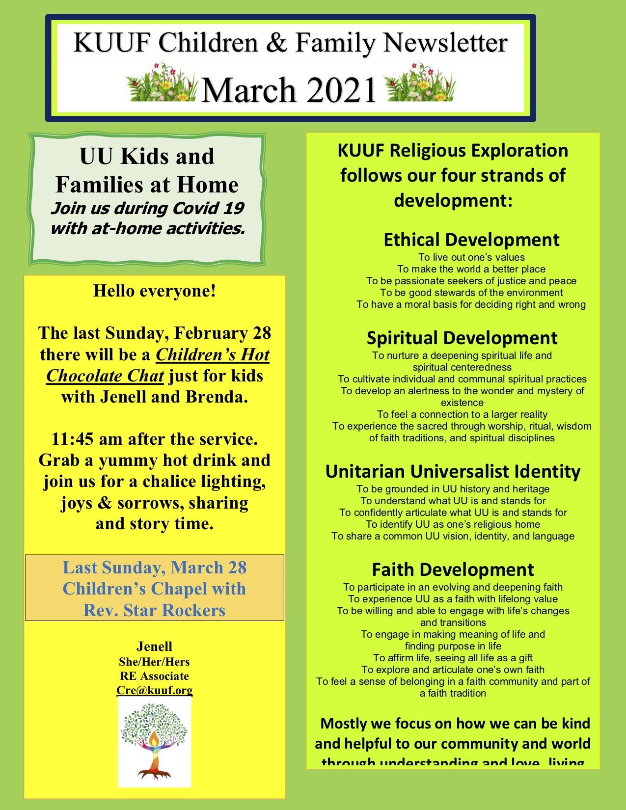 CRE News — Kitsap Unitarian Universalist Fellowship