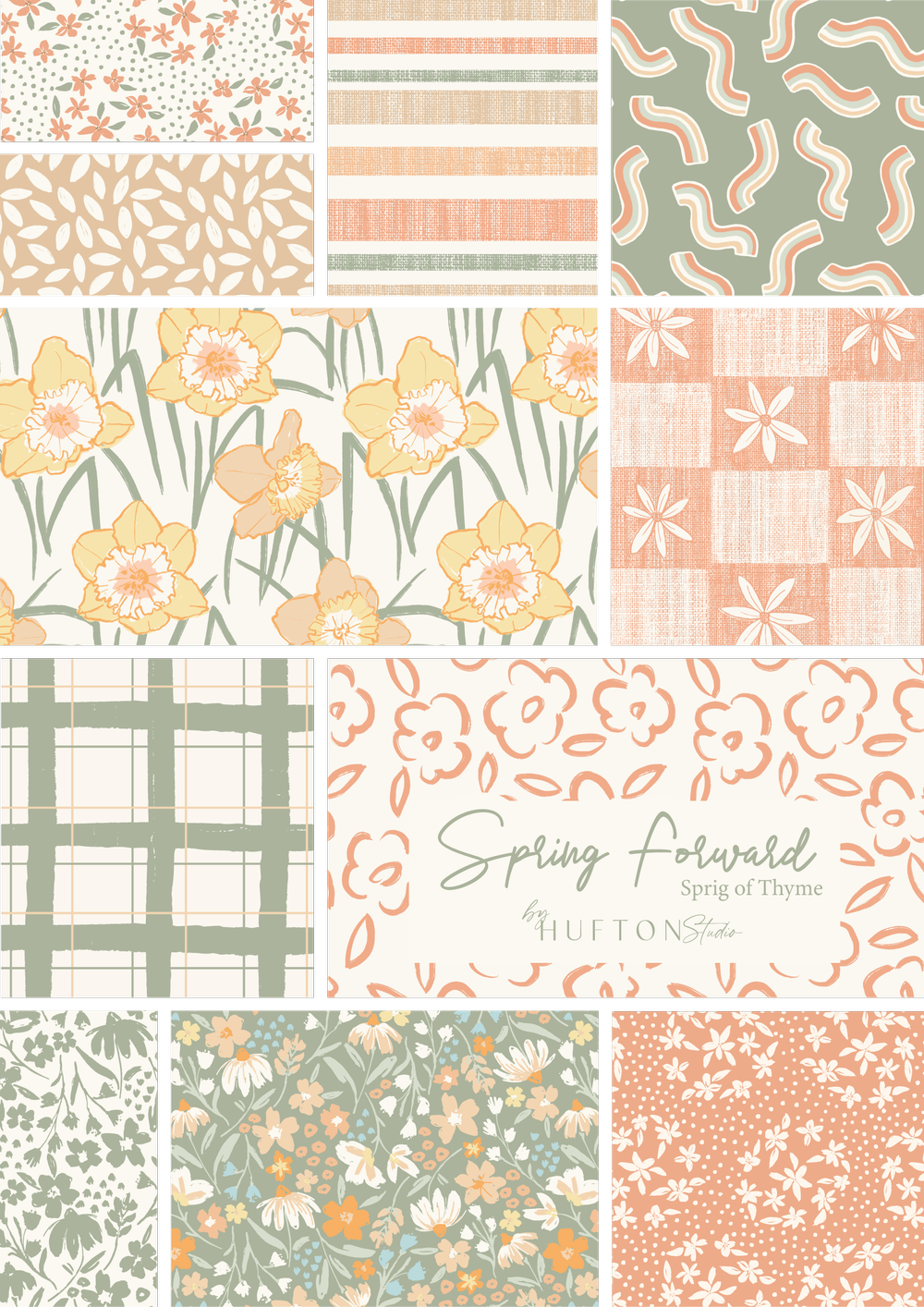 Spring Forward - Textile & Surface Pattern Design Collection — HUFTON STUDIO