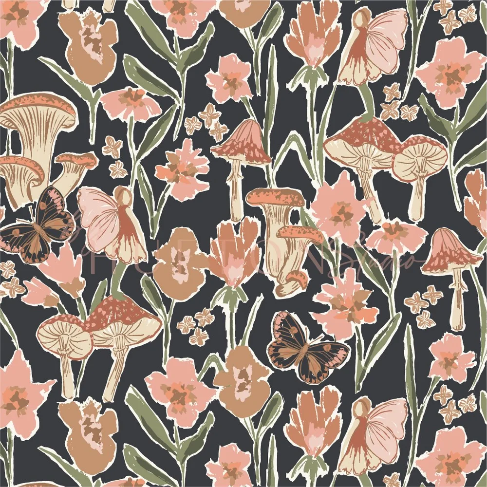Fairytale Fall - Sweet Whimsical Pattern collection - Textile & Surface ...