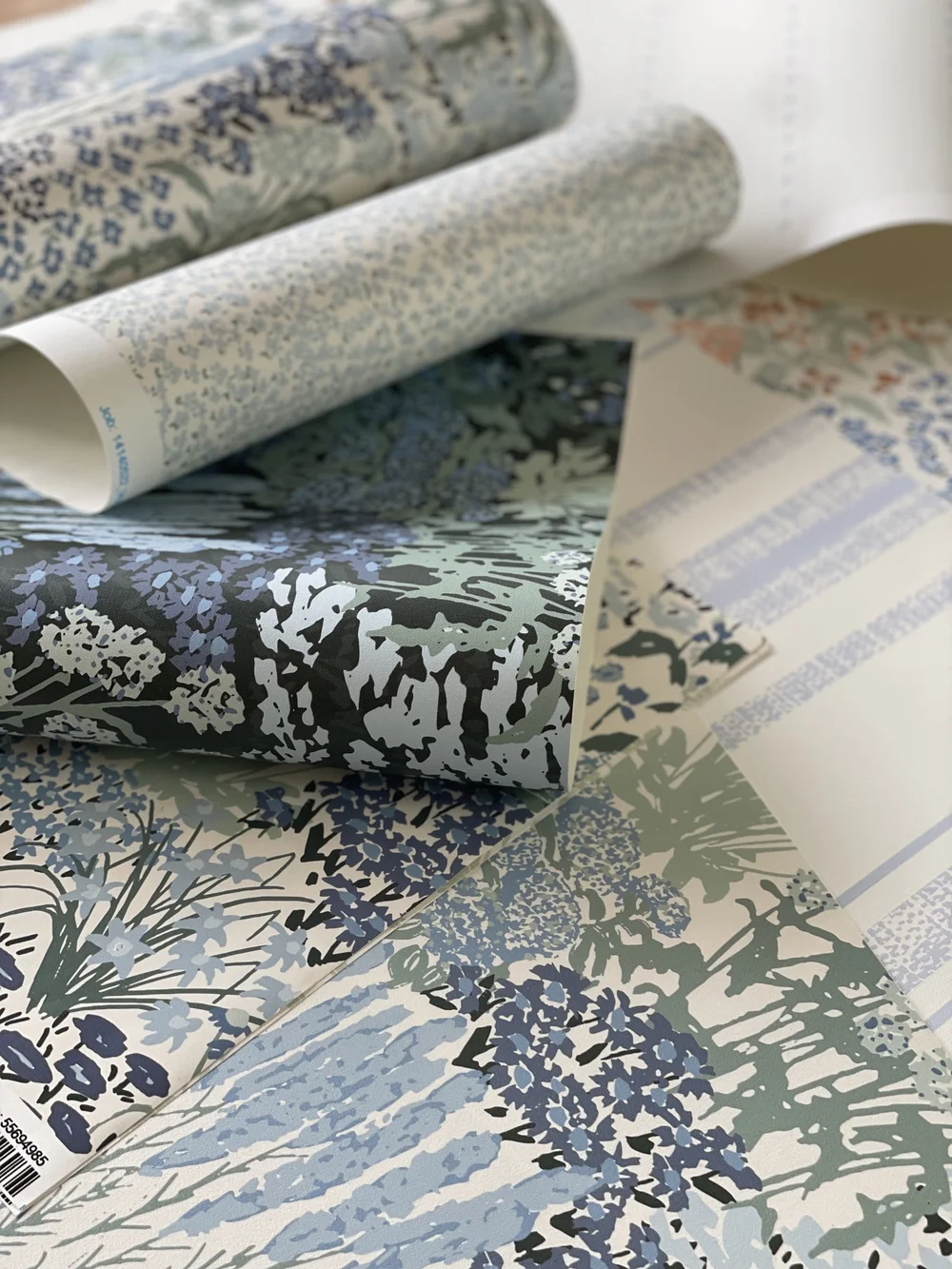 Garden Blooms is a sophisticated blue botanical designs perfect for ...