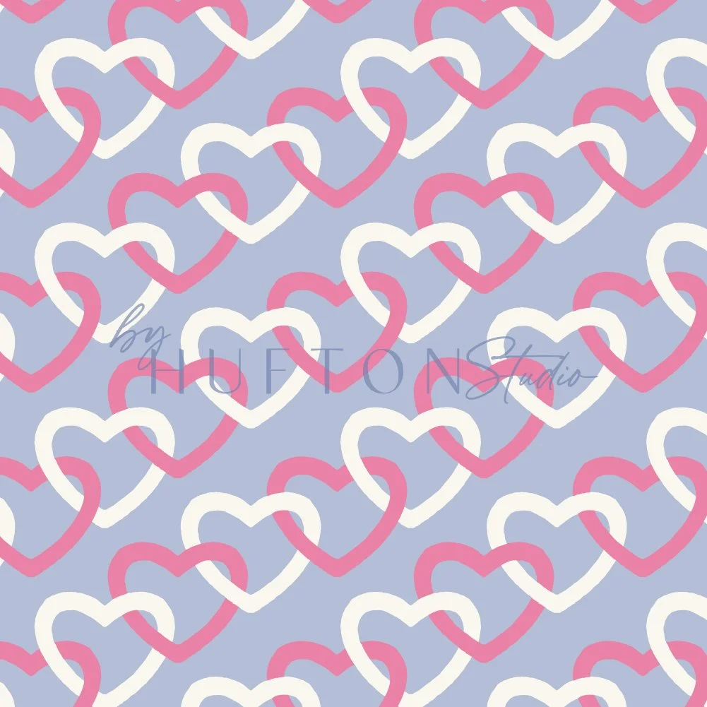 Hearts Collide - Valentines Day Pattern collection - Textile & Surface ...