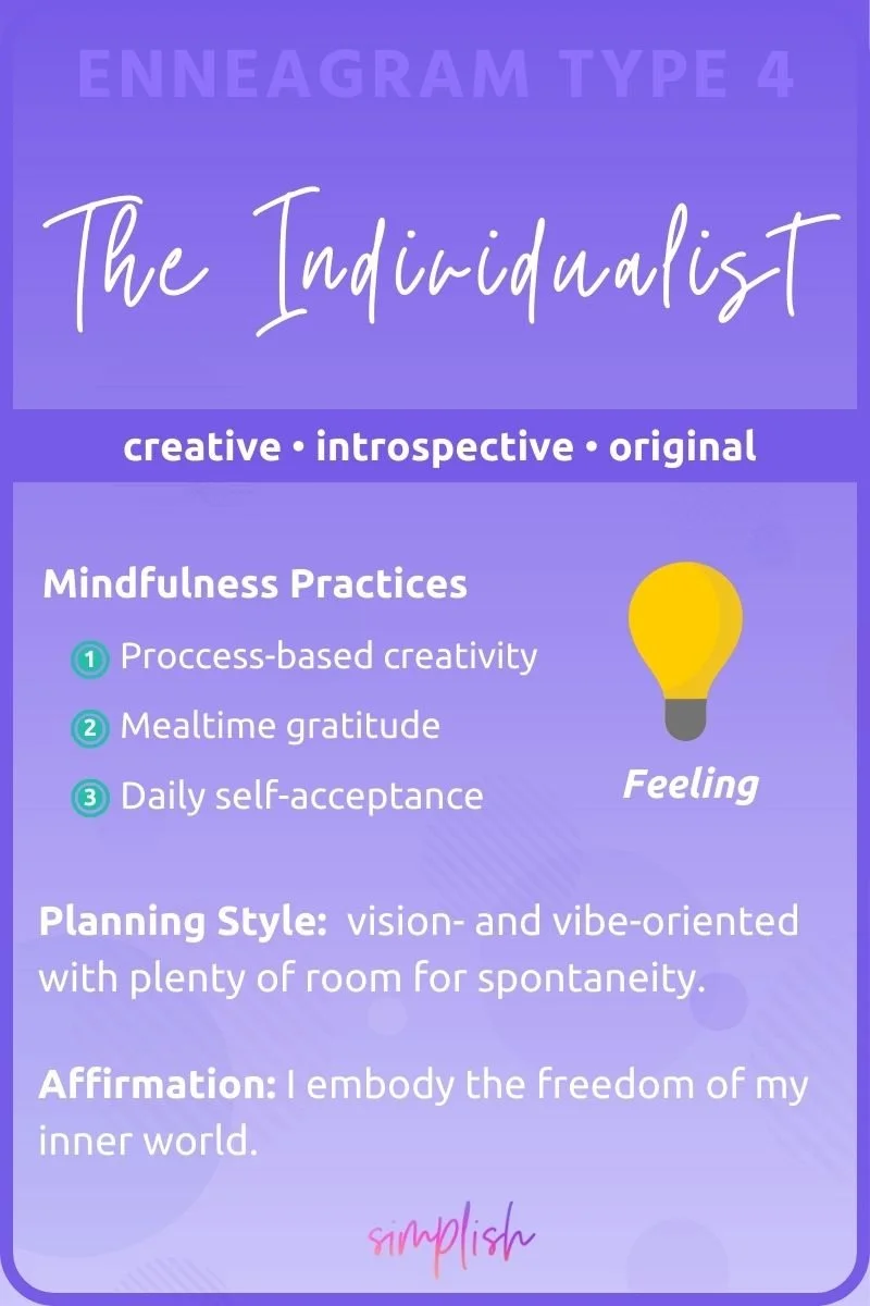 Enneagram Type 4: The Individualist