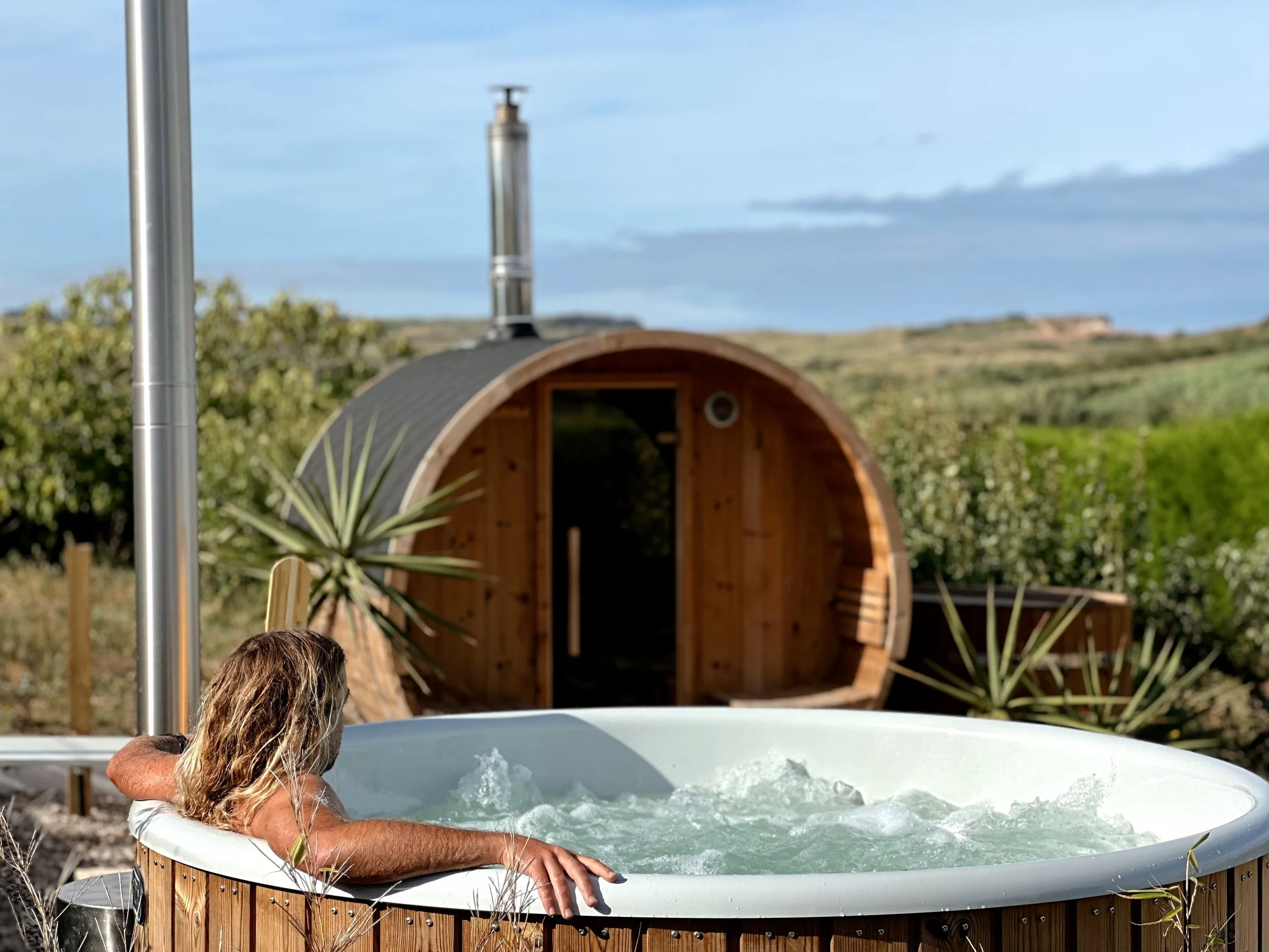 Experience Ocotillo Spa, our serene outdoor spa with sauna, cold plunge ...