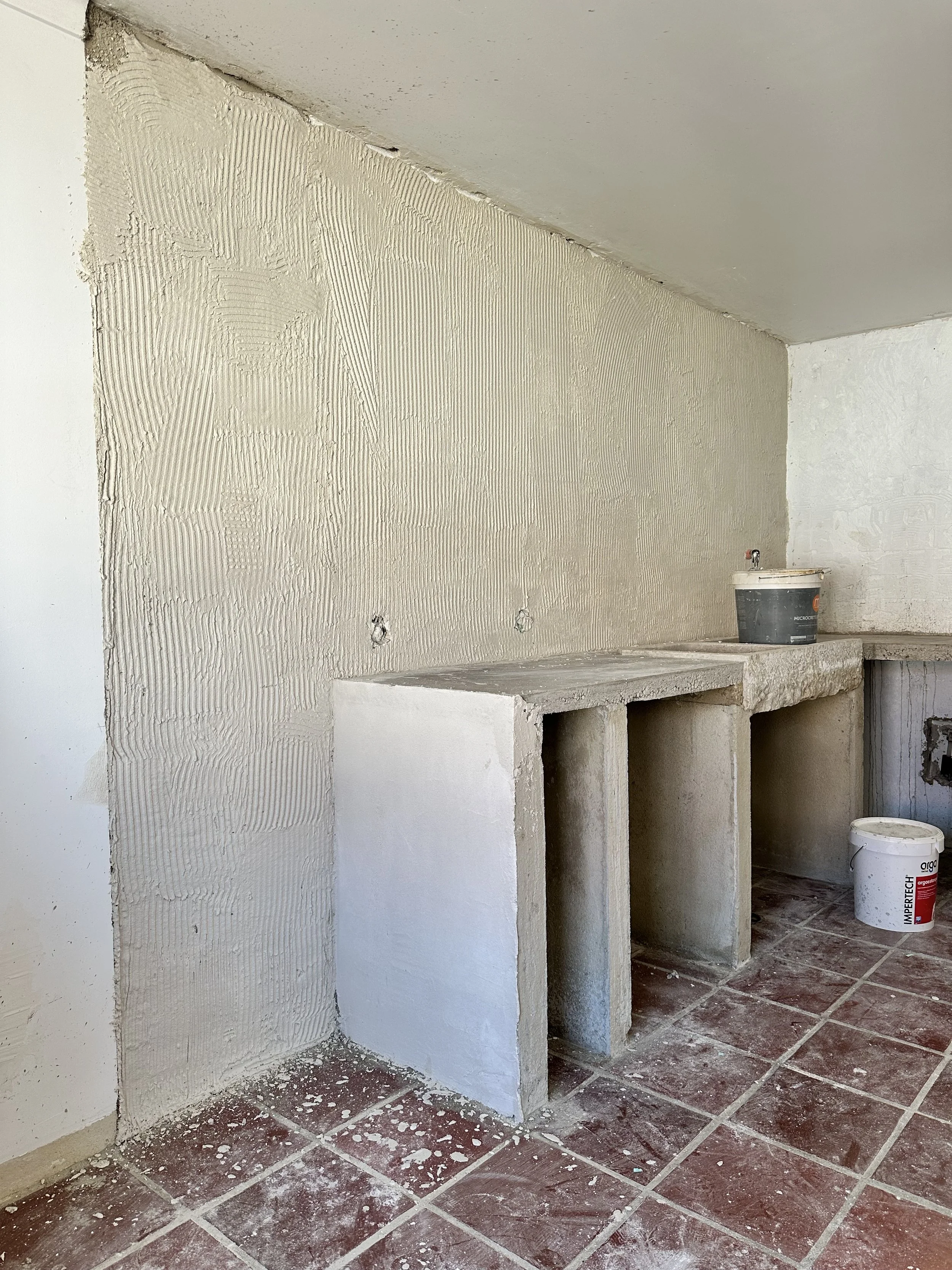 Concrete Block Cabinets