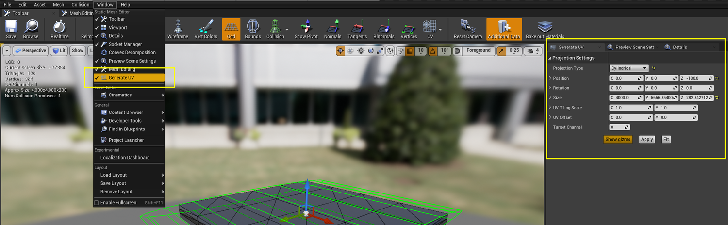 Generating UVs in Unreal — Cory