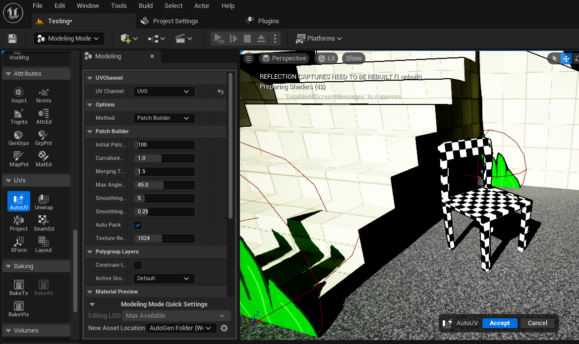Generating UVs in Unreal — Cory