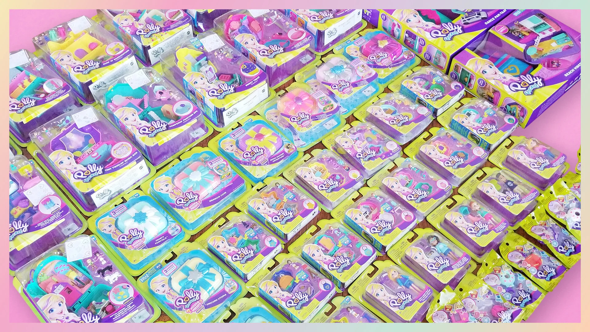 Unboxing 60 Polly Pockets for My Toy Collection | Kerchie