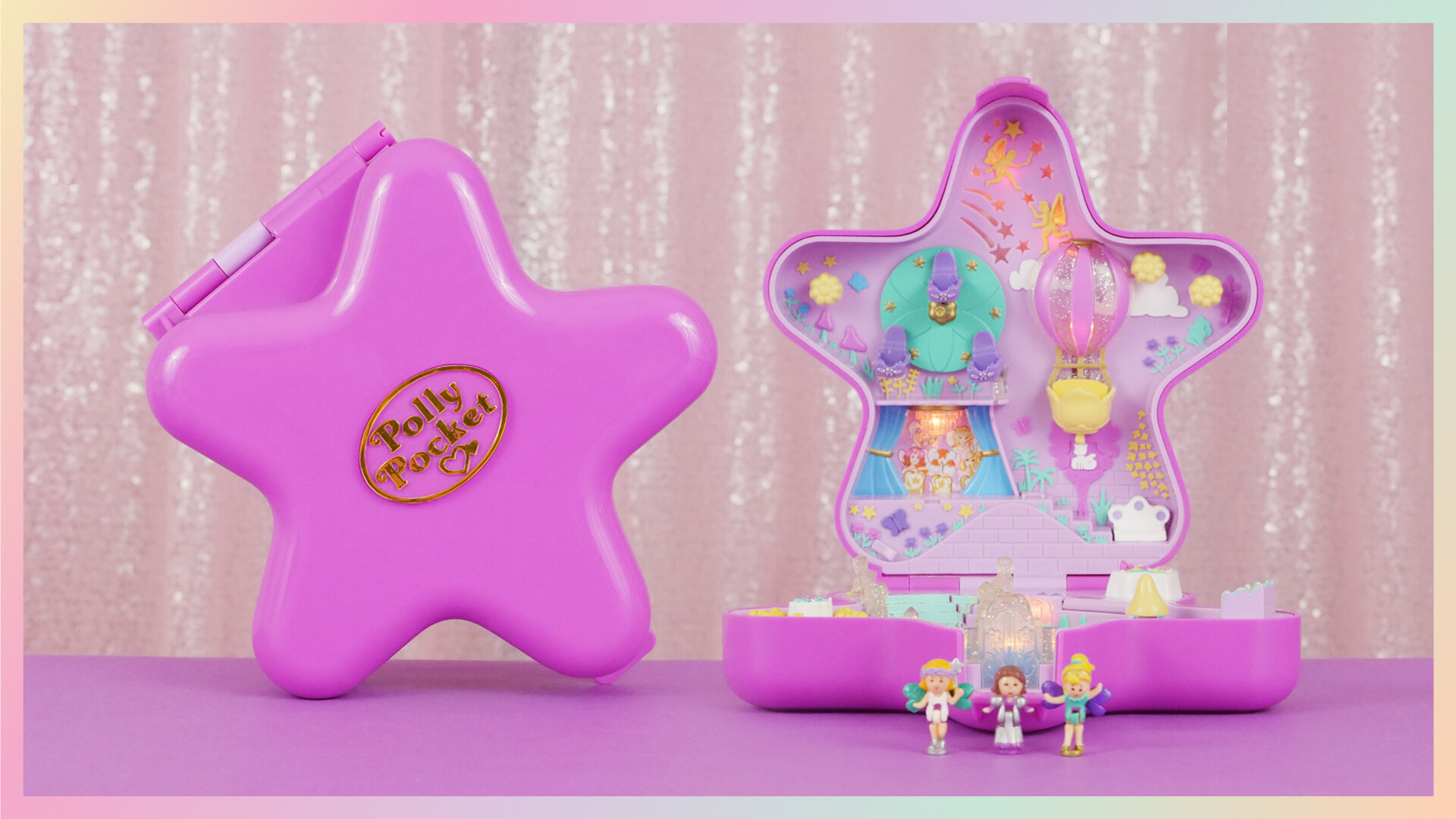 Polly Pocket Fairylight Wonderland 1993 Big Star Compact | Kerchie