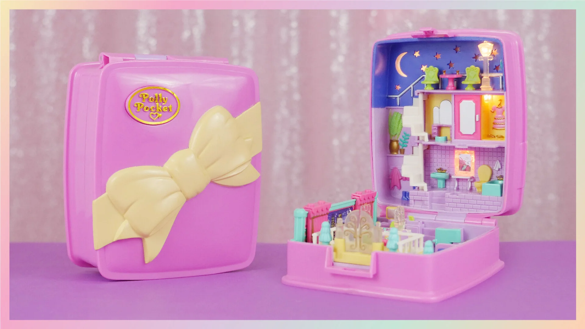 Polly Pocket Star Bright Dinner Party Candy Box 1994 | Kerchie