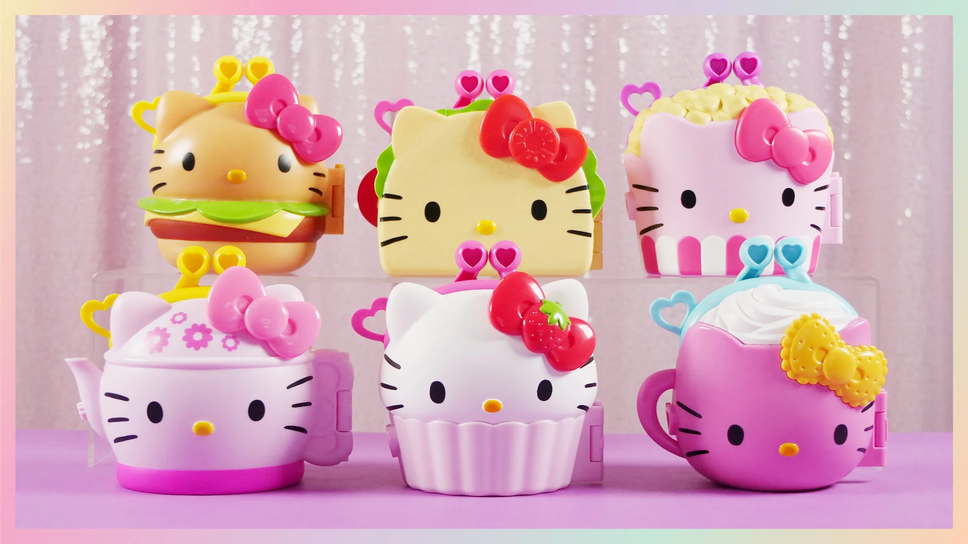 Hello Kitty & Friends Minis: Hamburger, Taco, Popcorn, Teacup, Cupcake ...