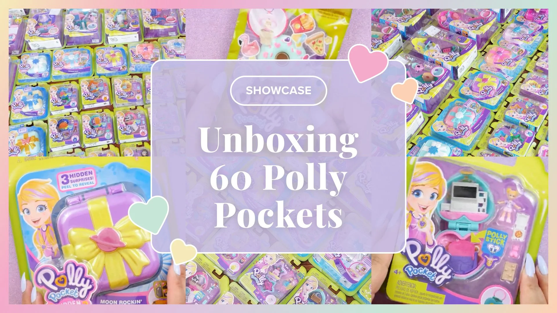 Unboxing 60 Polly Pockets for My Toy Collection | Kerchie