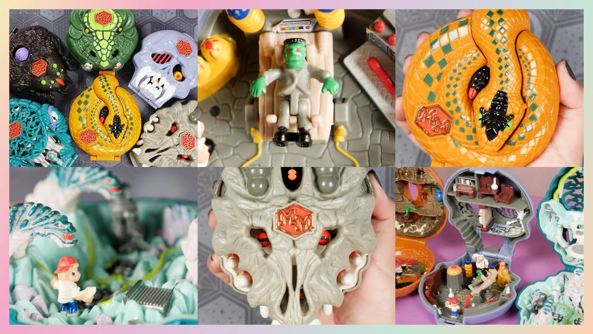 SHOWCASE Vintage Mighty Max Doom Zones Series 1: Snake, Skull, Alien ...