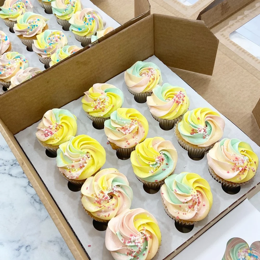 Mini Cupcakes Box | Multiple Colours | Em Cakes