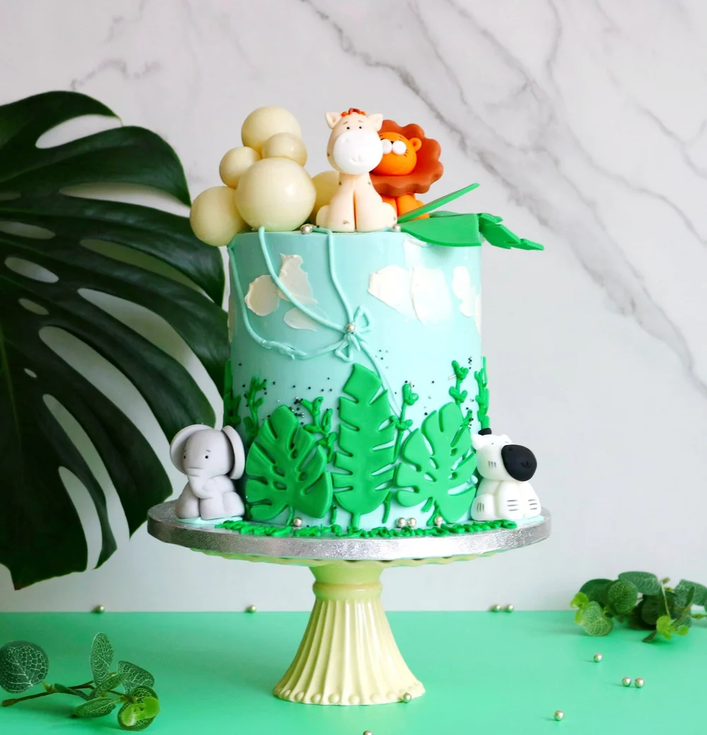 Jungle Adventure Birthday Cake For Children | Em Cakes