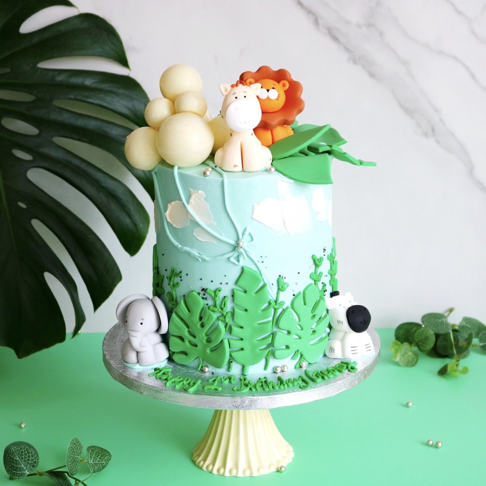 Jungle Adventure Birthday Cake For Children | Em Cakes