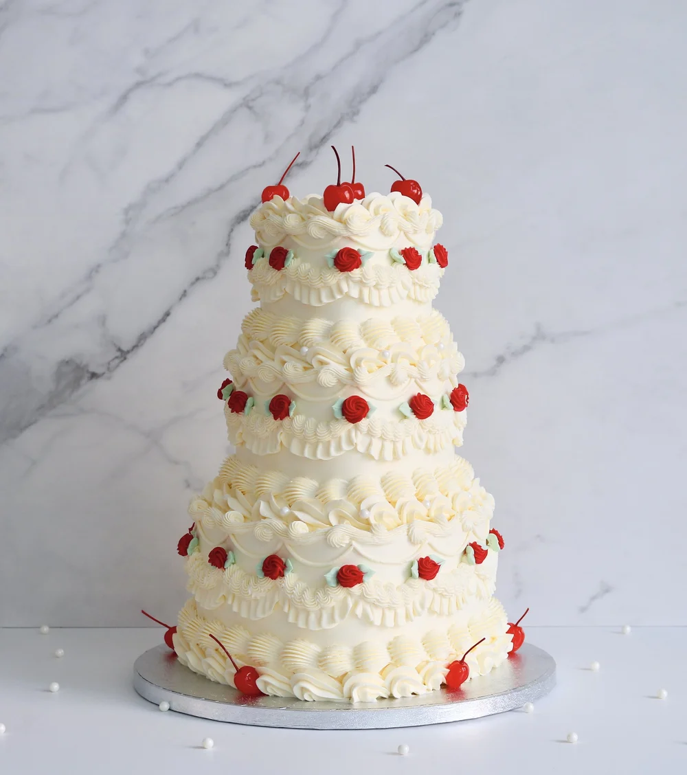 Eden | Semi Naked Wedding Cake | London | Em Cakes