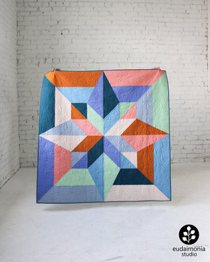 Arete Quilt - Wild Blue Version — Eudaimonia Studio