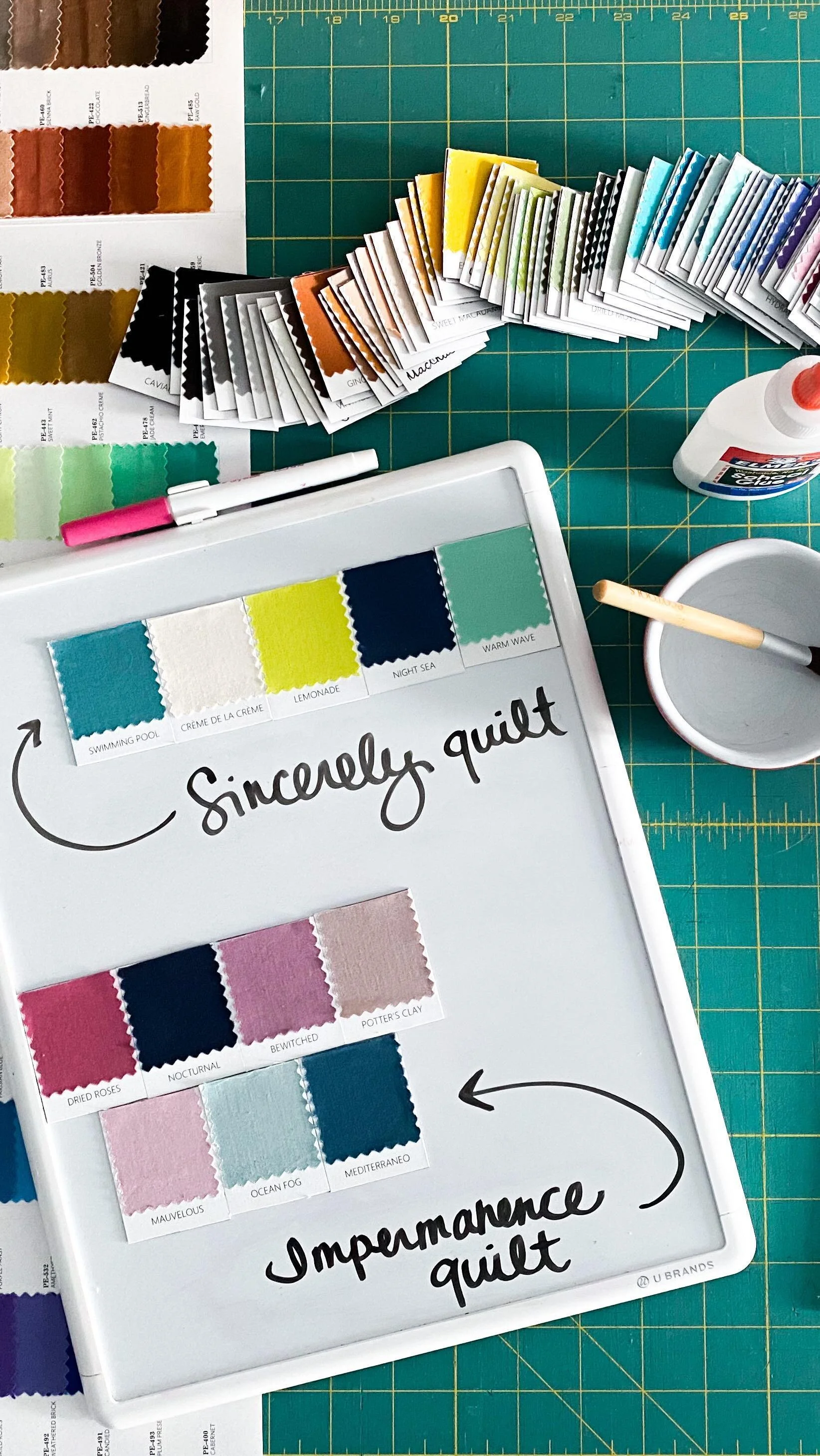 AGF Pure Solids color chip template — Eudaimonia Studio