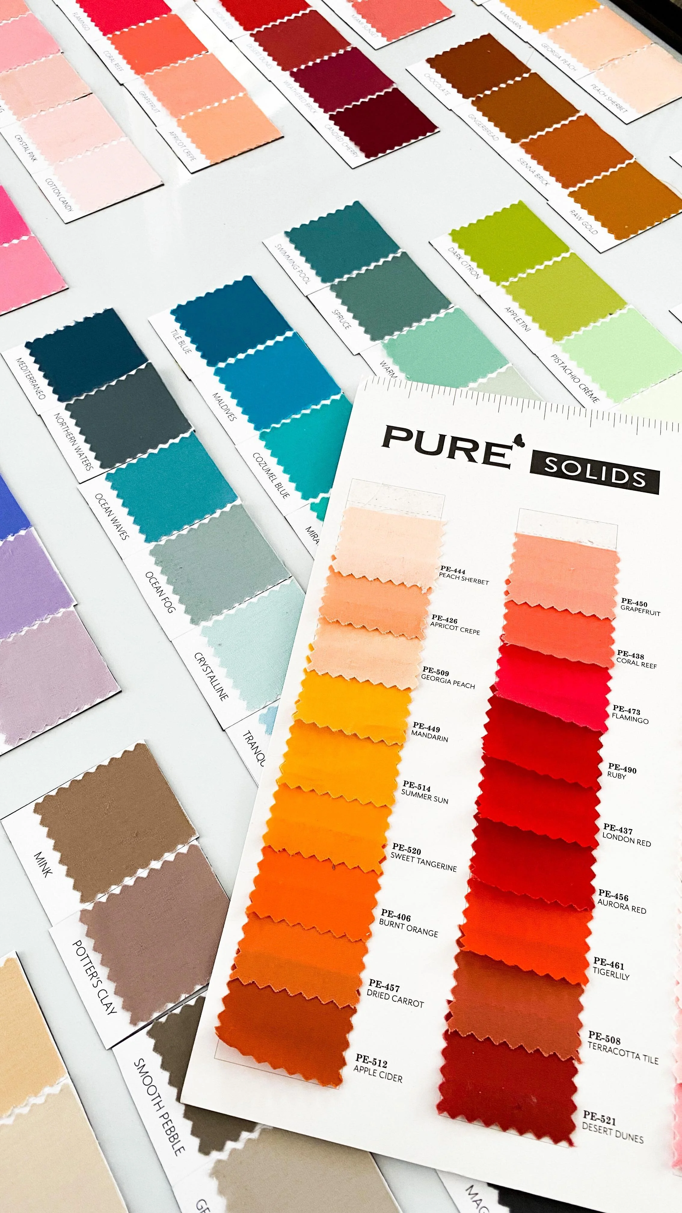 AGF Pure Solids color chip template — Eudaimonia Studio