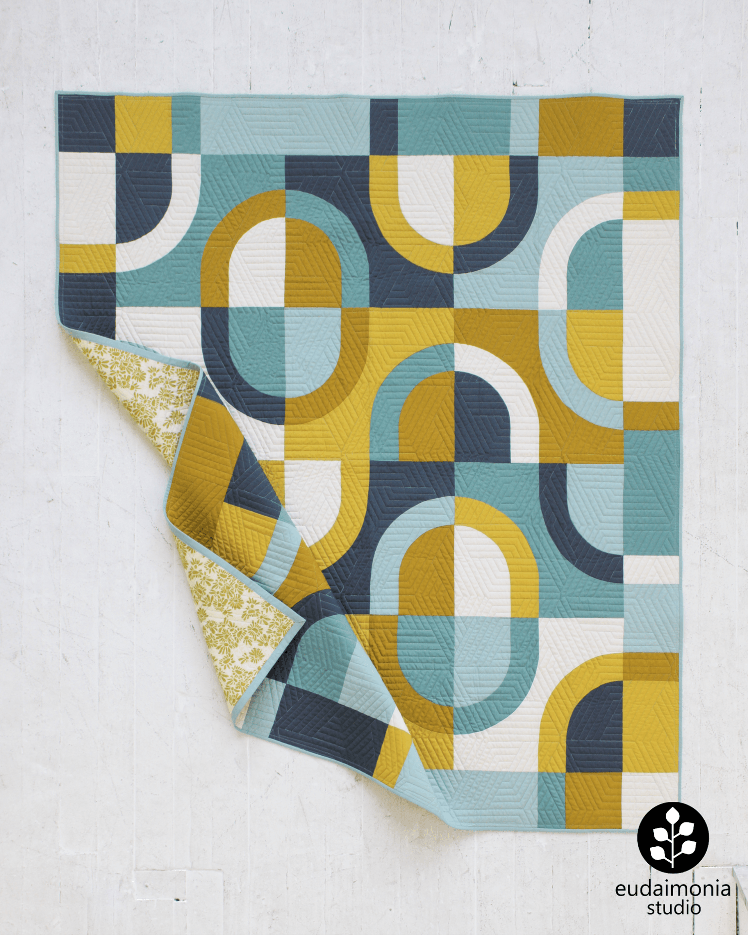 Currents Quilt - Seaglass Version — Eudaimonia Studio