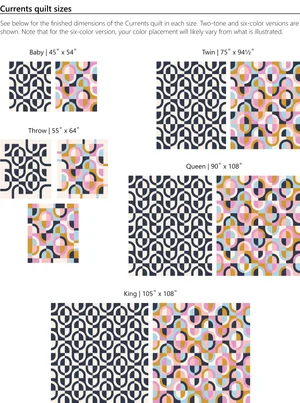 Currents Quilt Pattern (Download) — Eudaimonia Studio