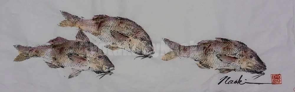 Unframed Originals — Gyotaku By Naoki