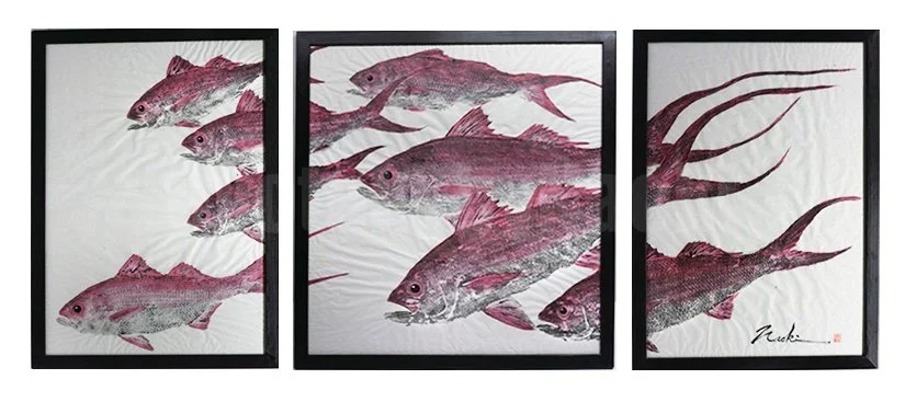 Triptych — Gyotaku By Naoki