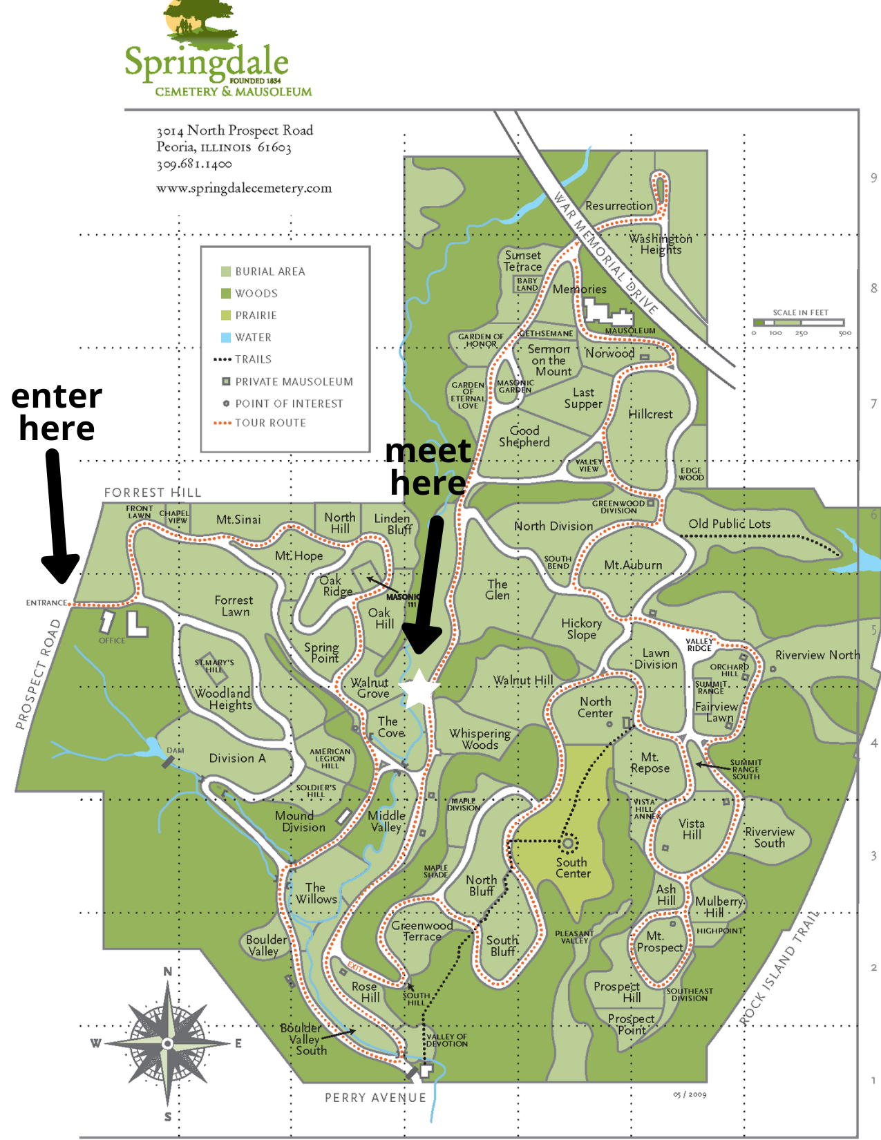 Springdale Cemetery Map — Soulside Healing Arts
