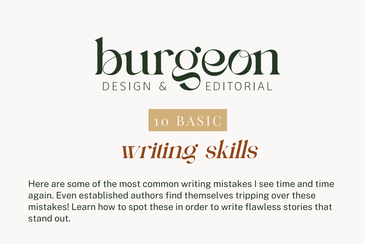 Resources — Burgeon Design and Editorial