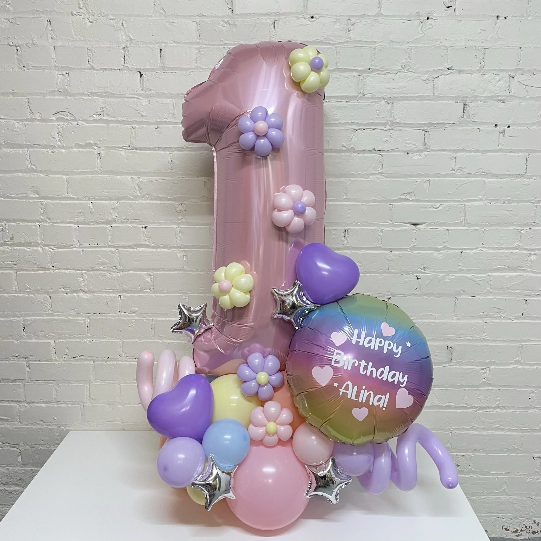 Pink Birthday Balloons 1