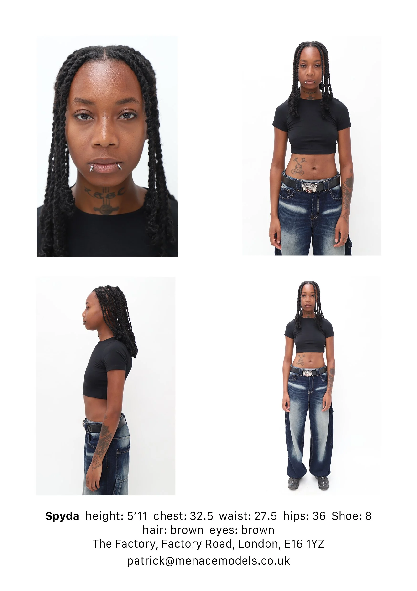 Spyda — Menace Models | Model Agency In London