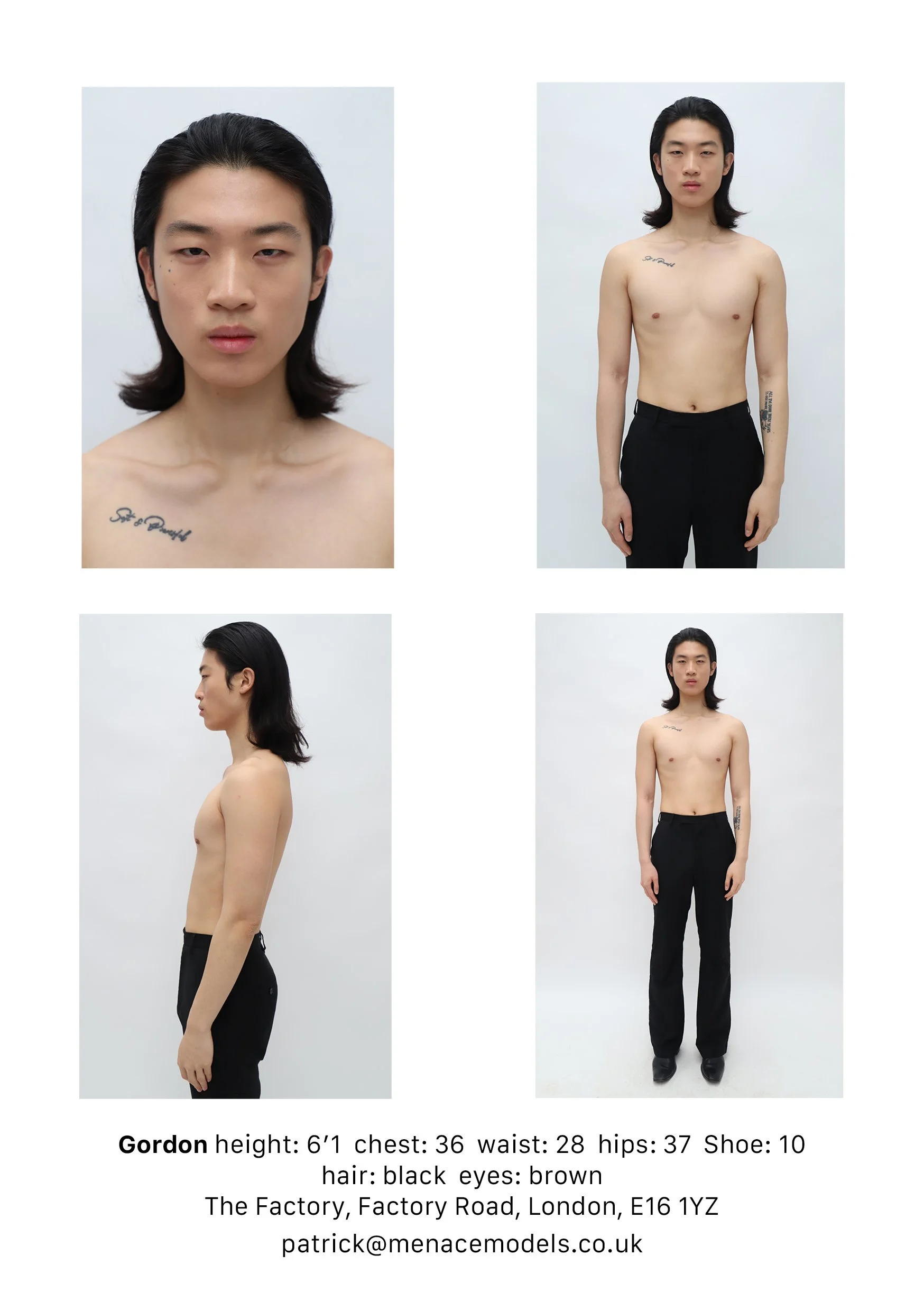 Gordon — Menace Models | Model Agency In London