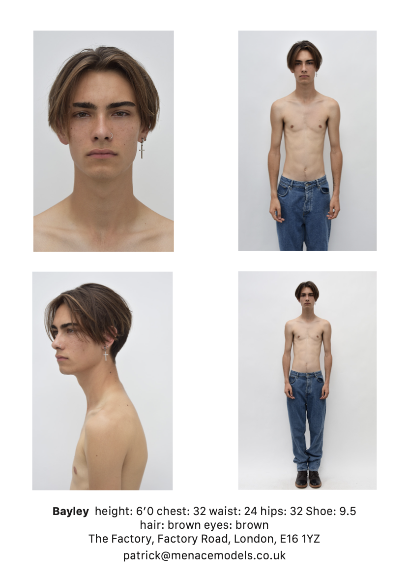Bayley — Menace Models | Model Agency In London