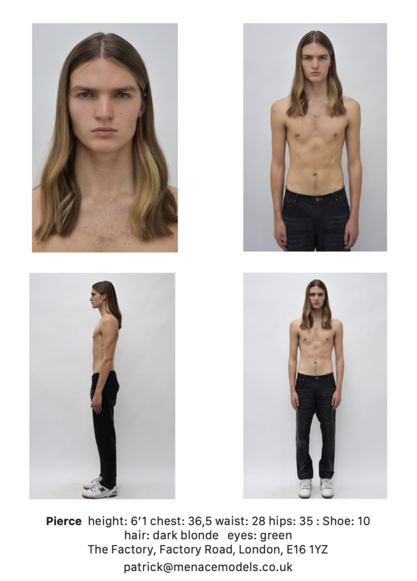 Pierce — Menace Models | Model Agency In London