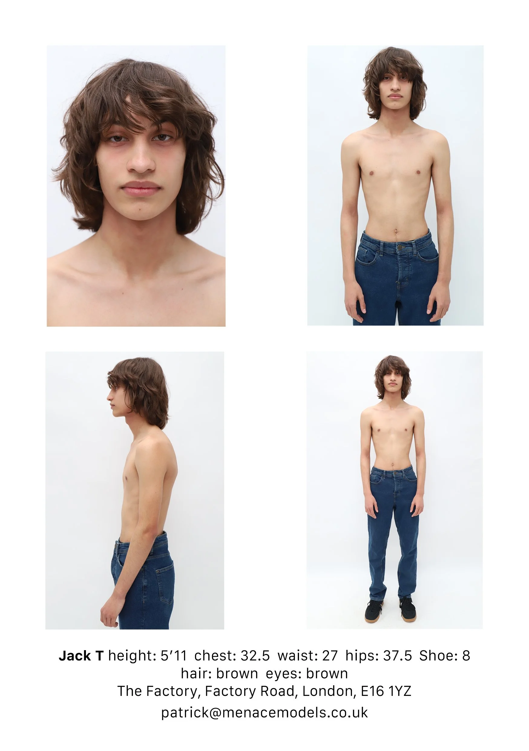 Jack T — Menace Models | Model Agency In London